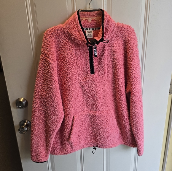 PINK Victoria's Secret | Jackets & Coats | Victoria Secret Pink Sherpa ...